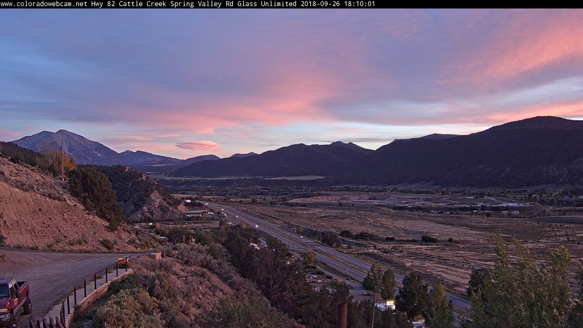 HWY 82 Spring Valley Road Cattle Creek WebCam Up Valley | Colorado Webcam