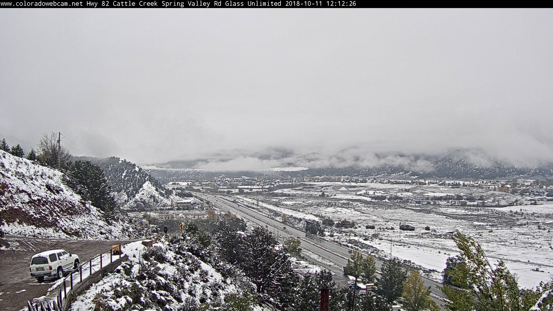 HWY 82 Spring Valley Road Cattle Creek WebCam Up Valley | Colorado Webcam